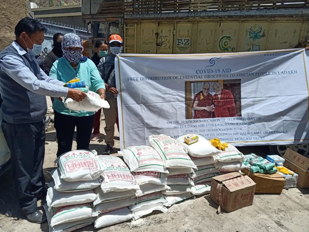 Kagyupa International Monlam Trust distributes food relief to 1092 ...