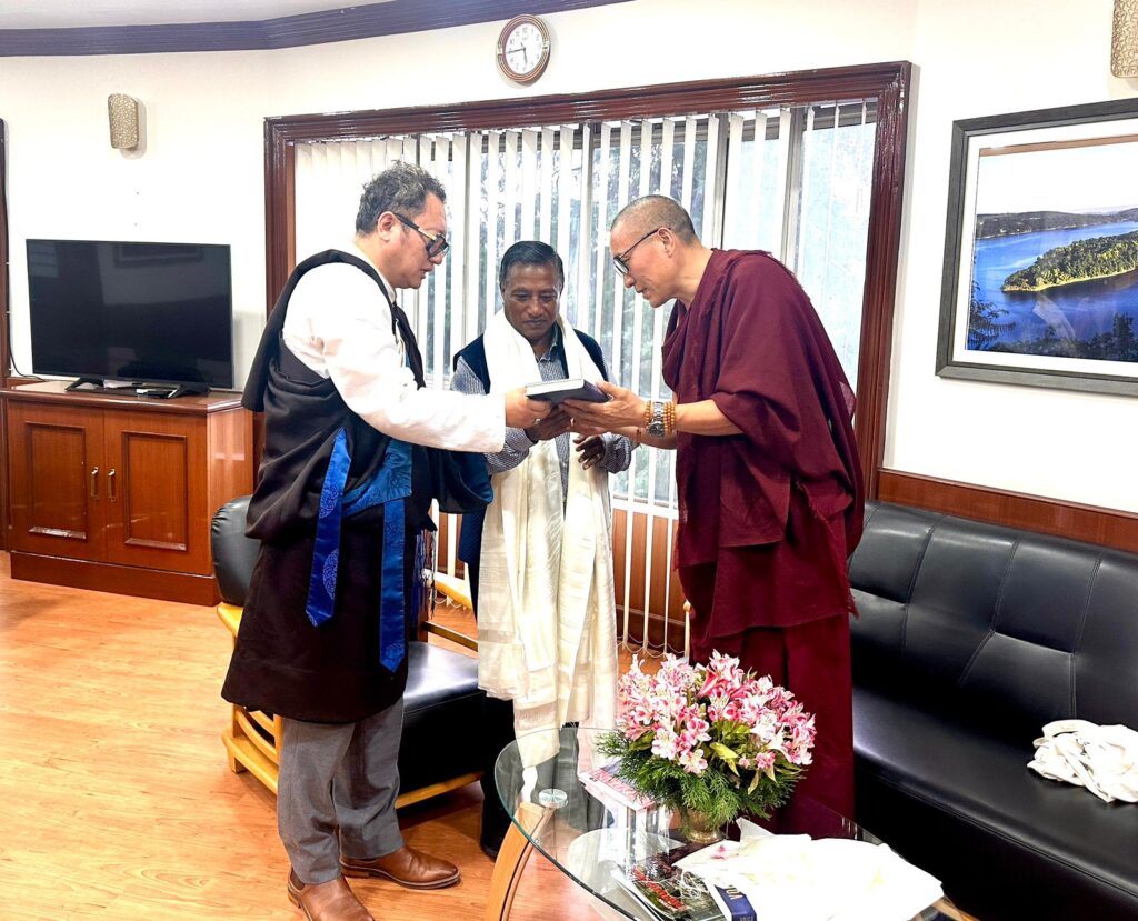Tibetan Parliament Members Geshe Lharampa Gowo Lobsang Phende and ...