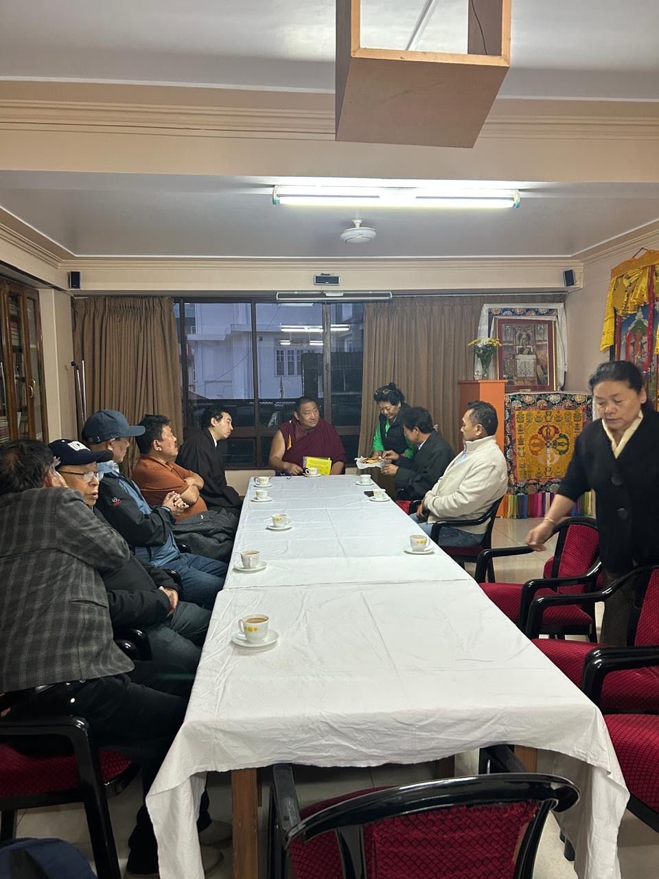 Parliamentarians Geshe Lharampa Atuk Tseten and Tenzin Jigdal ...