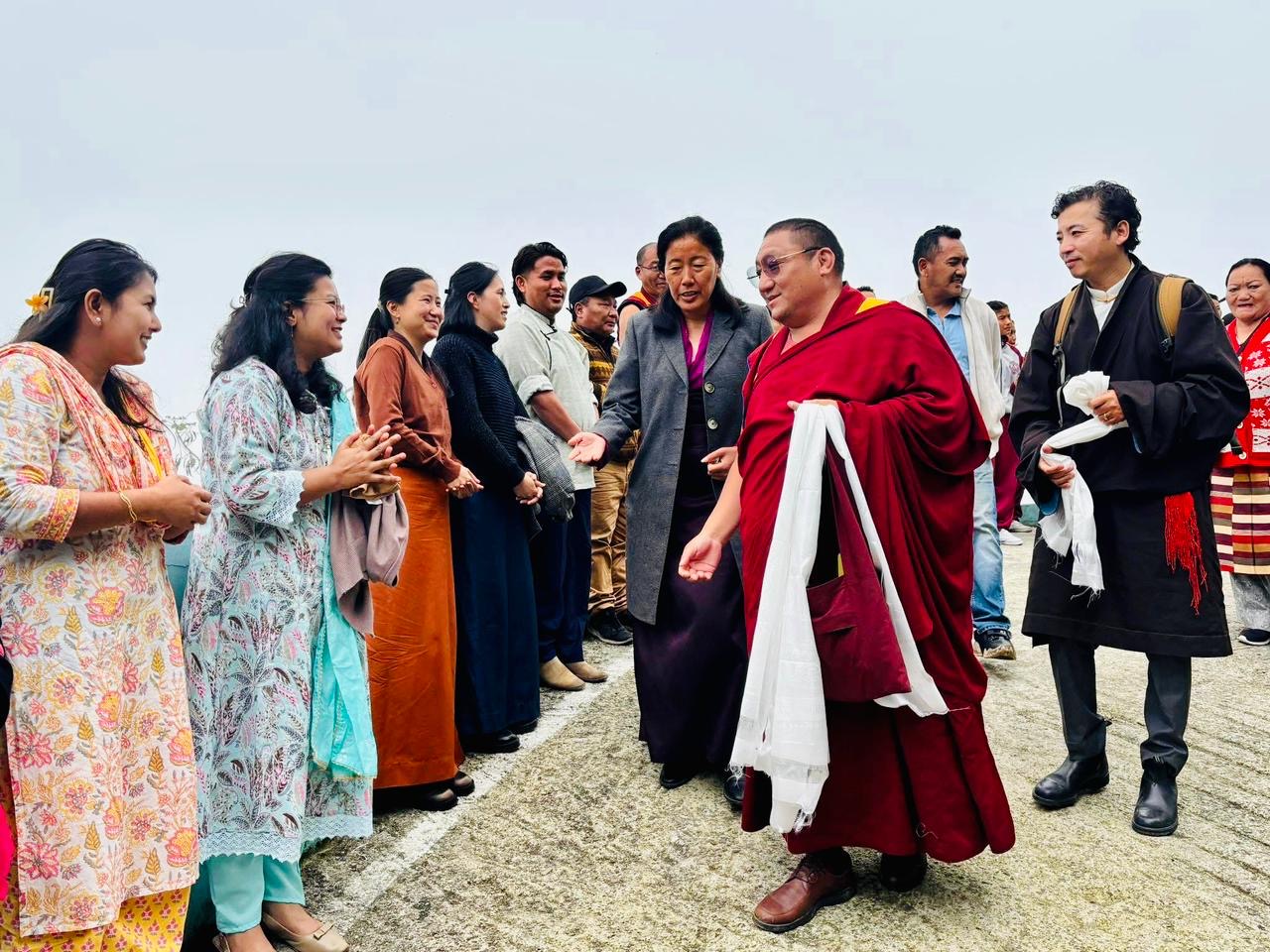Parliamentarians Geshe Lharampa Atuk Tseten and Tenzin Jigdal ...