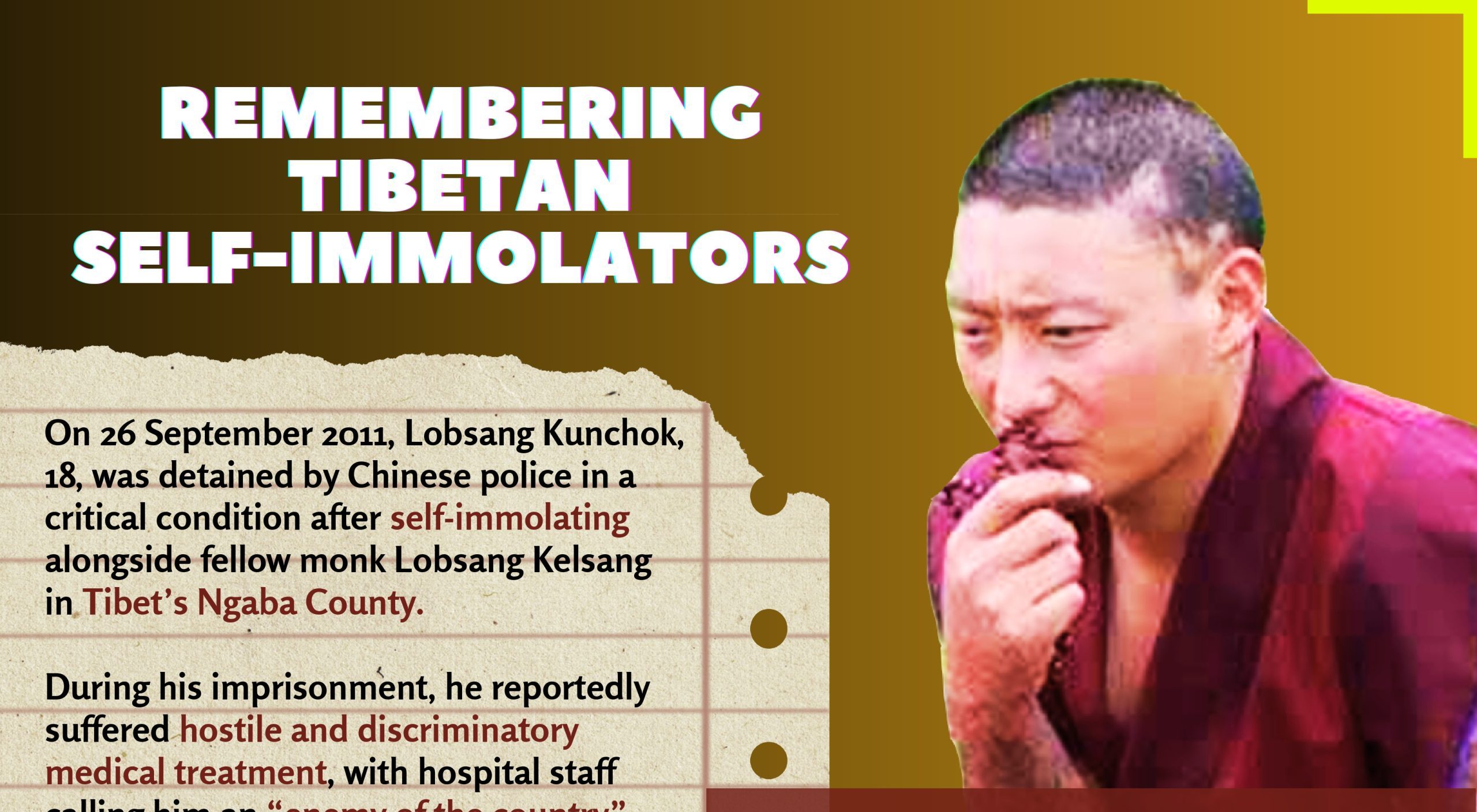Remembering Tibetan Self Immolators – Lobsang Kunchok – Central Tibetan ...