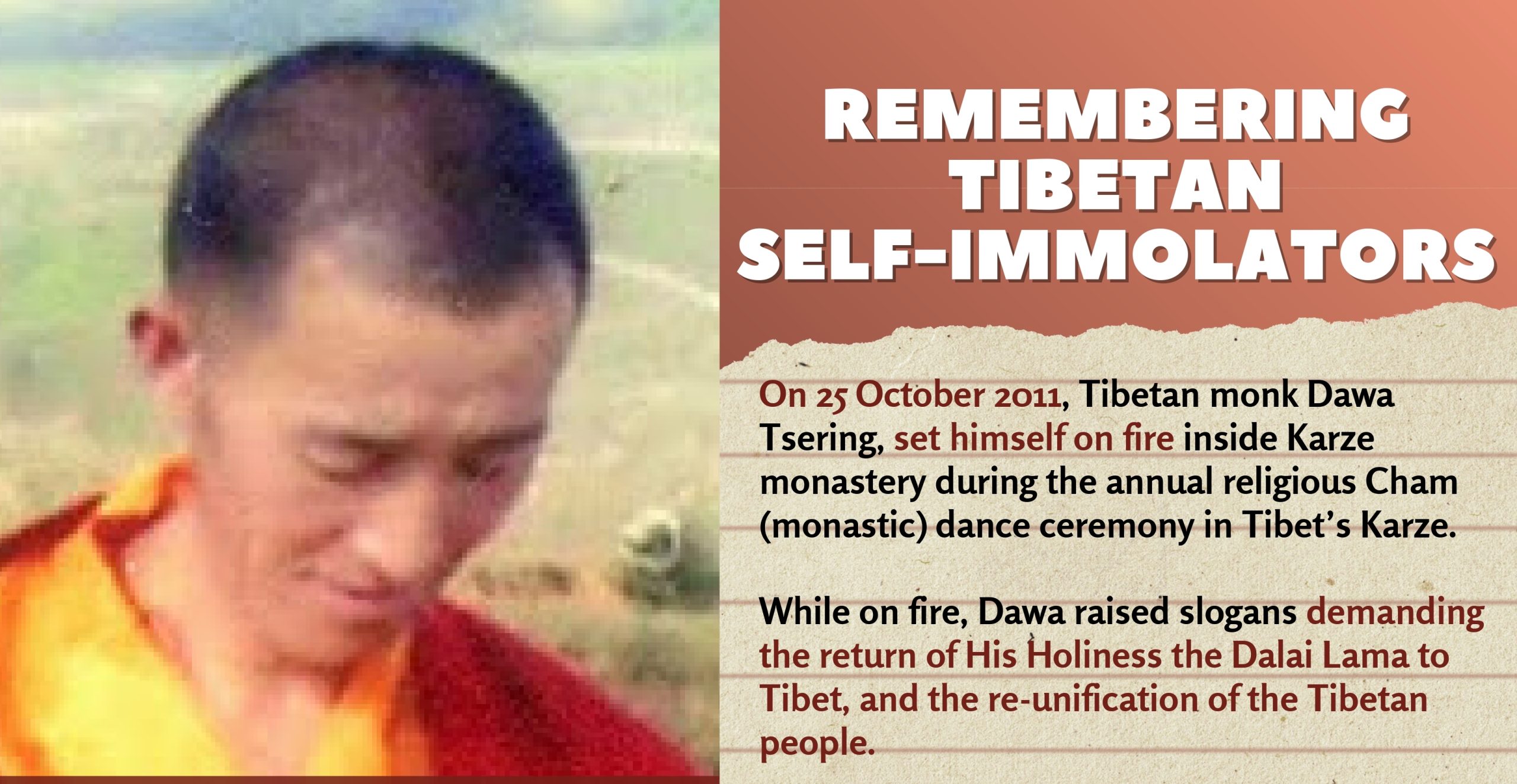 Remembering Tibetan Self-Immolators – Dawa Tsering – Central Tibetan ...