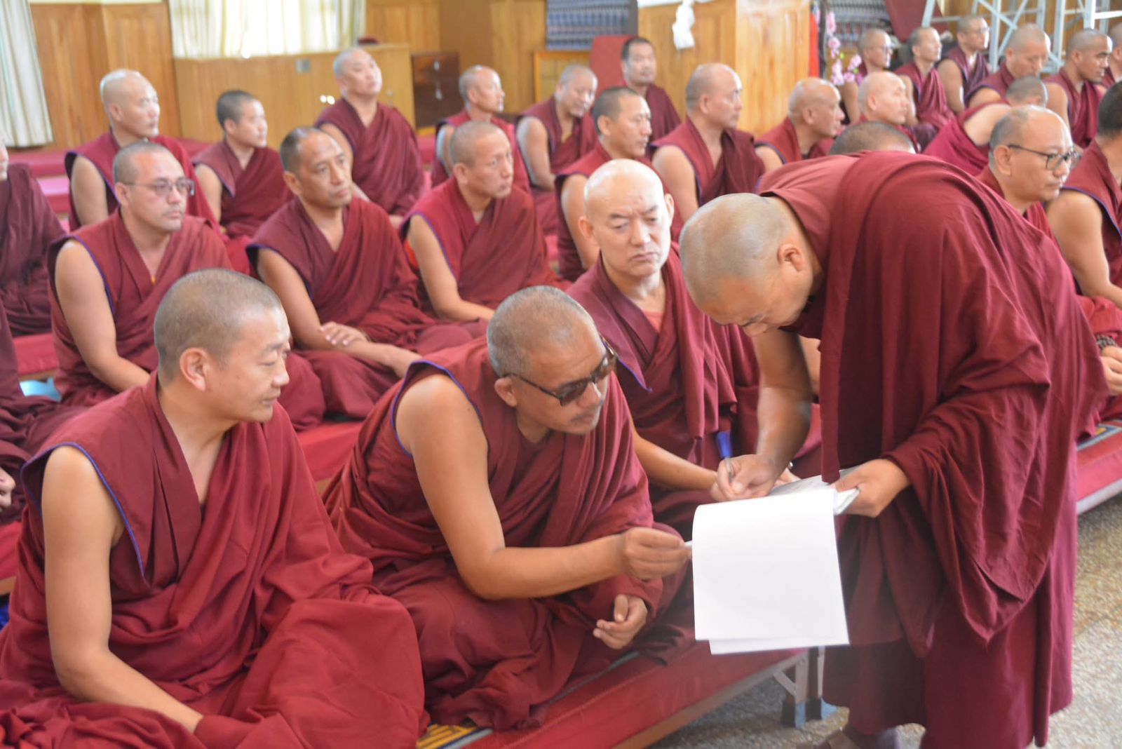 Gelug MP Geshe Lharampa Atuk Tseten Welcomes Gaden Tri Rinpoche and ...